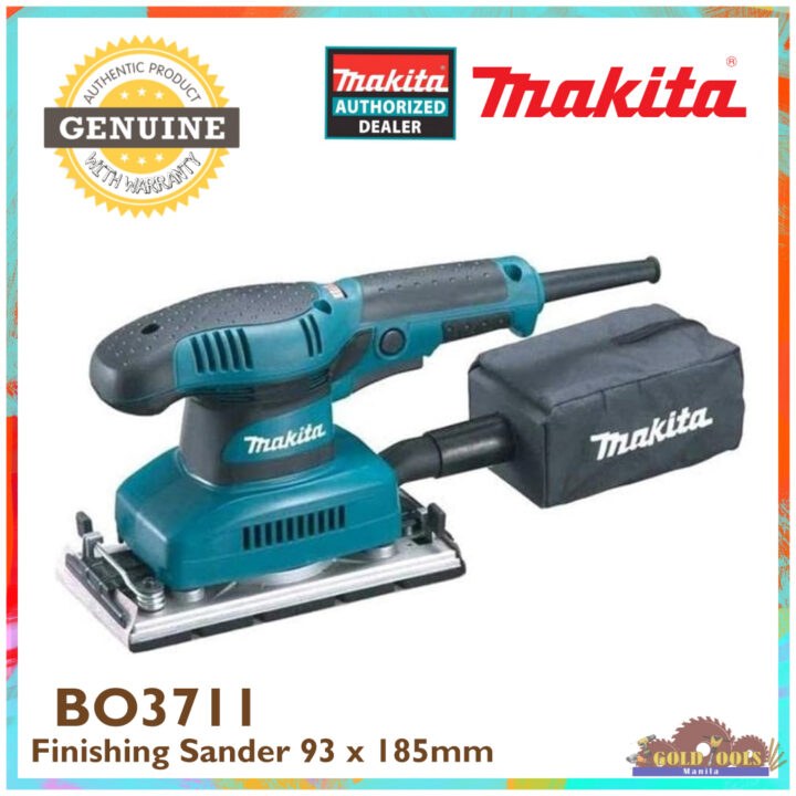 Makita BO3711 Finishing Sander 93 x 185mm (3-5/8″ x 7-1/4″) 180W