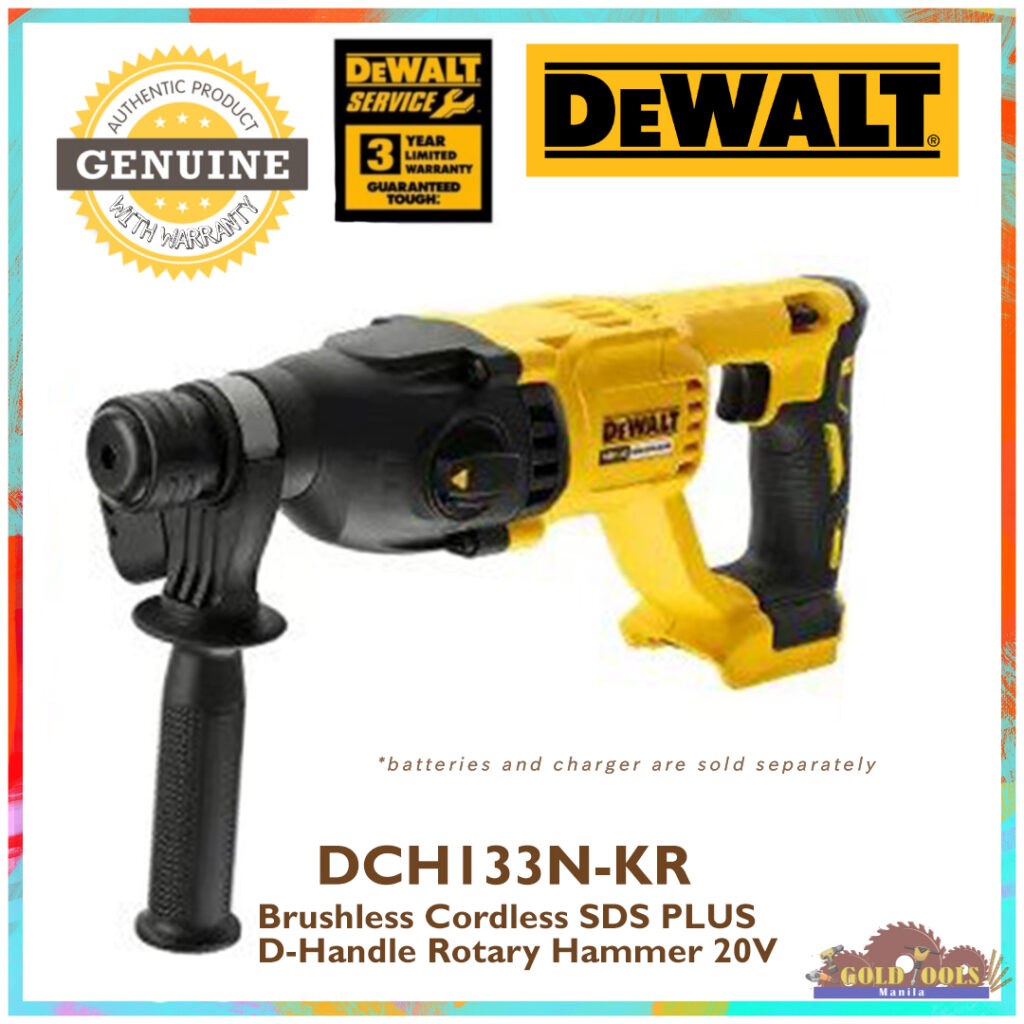DeWalt DCH133N -KR Brushless Cordless SDS PLUS D-Handle Rotary Hammer ...