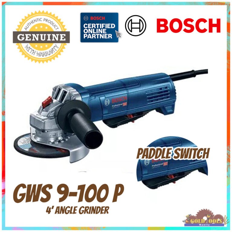BOSCH GWS 9-100 P – 4” Angle Grinder – Power : 900W – Warranty : 12 ...