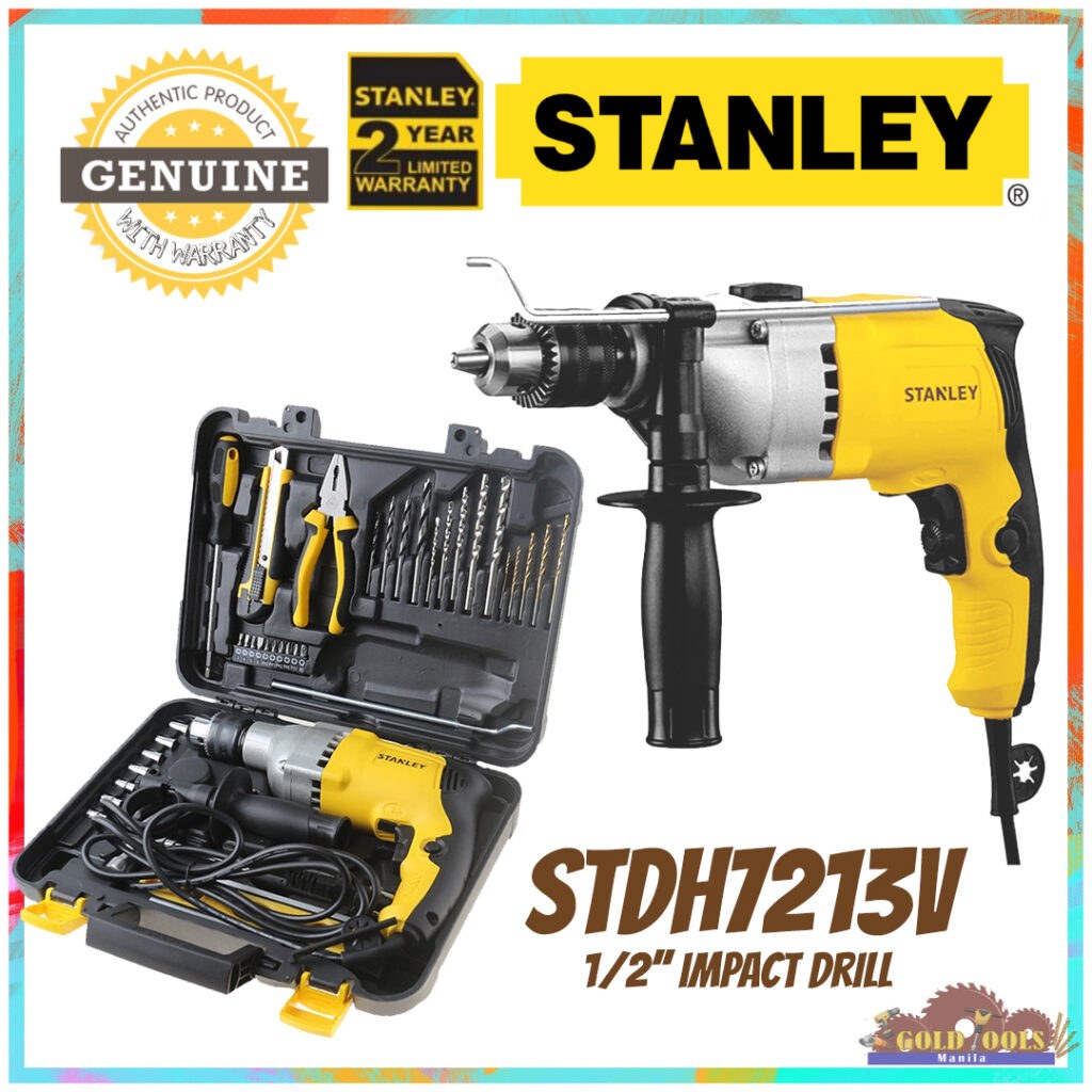 STANLEY STDH7213V Impact / Hammer Drill Driver 800W with Hand tools and ...